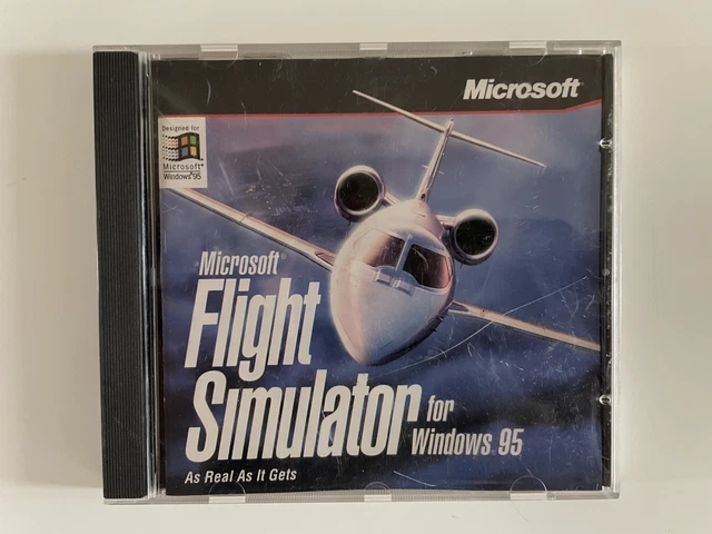 MICROSOFT FLIGHT SIMULATOR for Windows 95 Retro Gaming PCVersion 6.0 CD ...