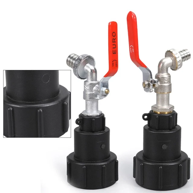 IBC TON JOINT Adaptateur Metal Live Connector avec 12 Pouces 34 Robinet ...