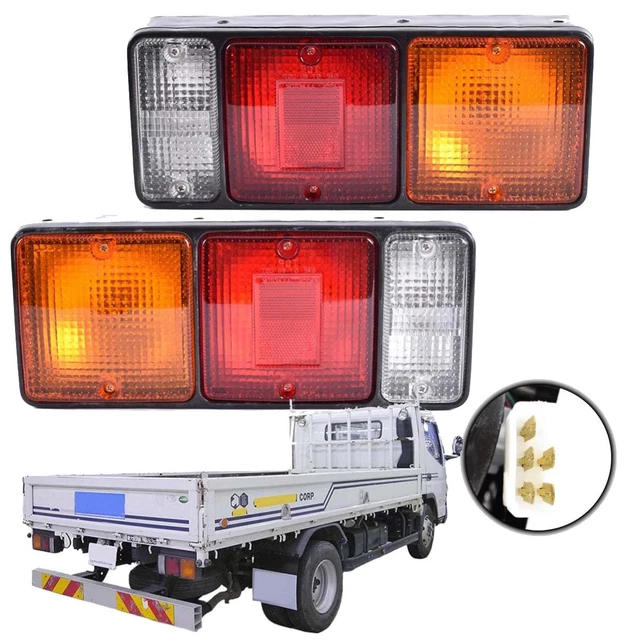 FITS MITSUBISHI CANTER Fuso Truck 355 1986 - 1994 95 Pair Rear Tail ...