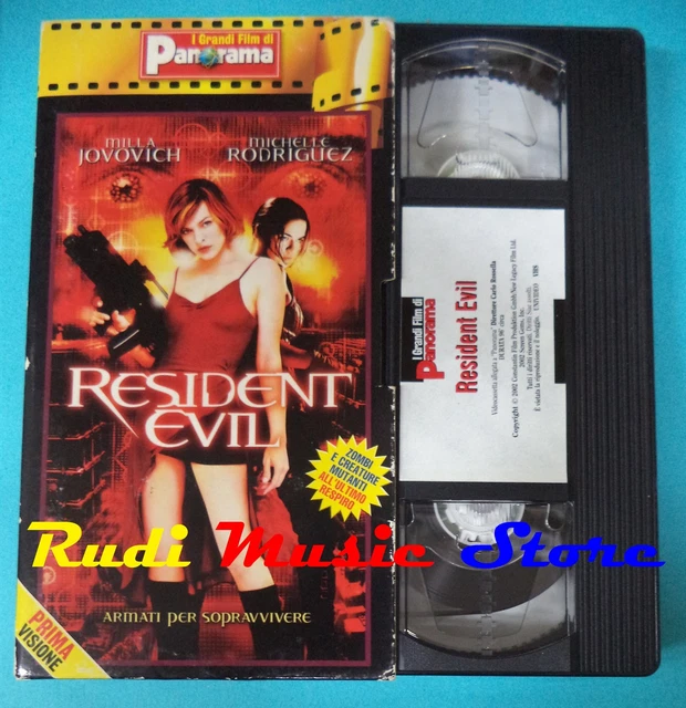 VHS FILM RESIDENT EVIL 2002 Jovovich Rodriguez HORROR PANORAMA (F67*)no ...