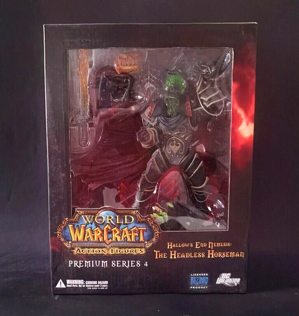 WORLD DES WARCRAFT Premium S4 Headless Horseman Figurine PVC 22cm DC ...