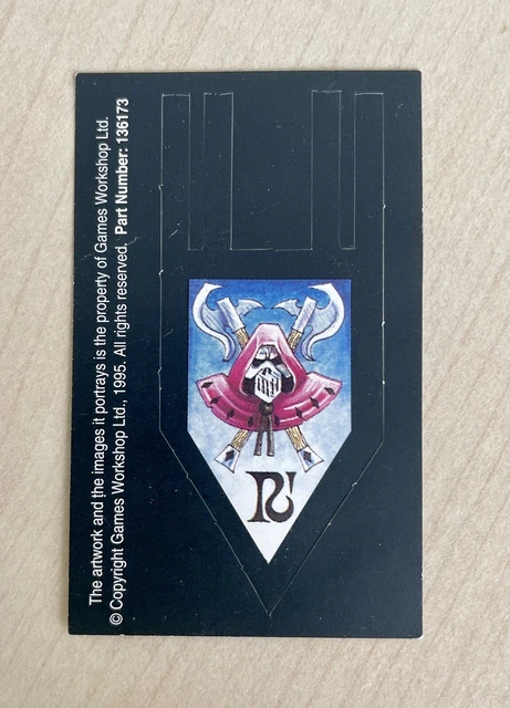 WARHAMMER DARK ELF Elves Standard Bearer Banner Sticker Command 136173 ...