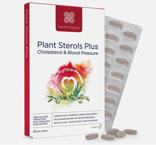 HEALTHSPAN PLANT STEROLS Plus (28 Day Supply) | 2400 mg 84 count (Pack ...
