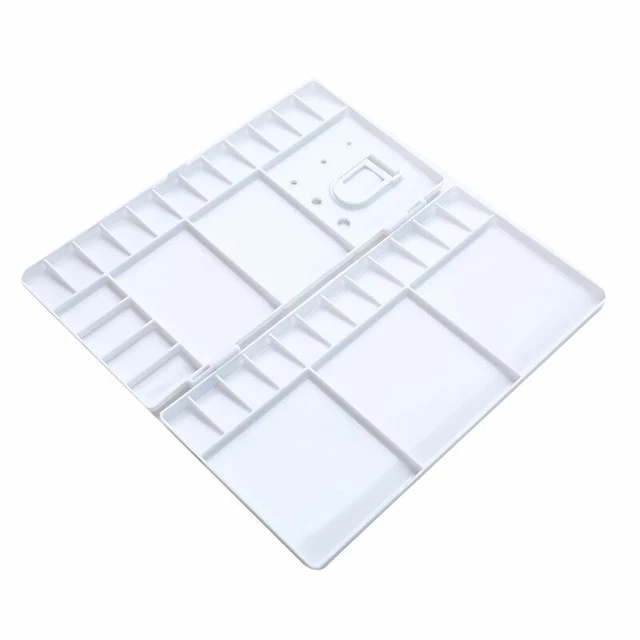 WATERCOLOR PALETTE FOLDING Paint Tray Plastic Painting Pallet with 33 ...
