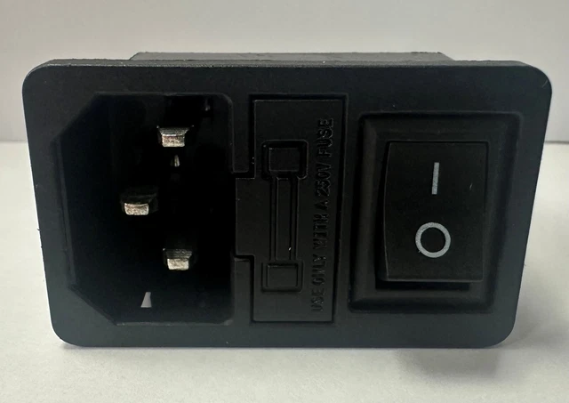 C14 IEC FUSED and Switched Inlet Panel Mount Connector 10A 250V £4.49 ...