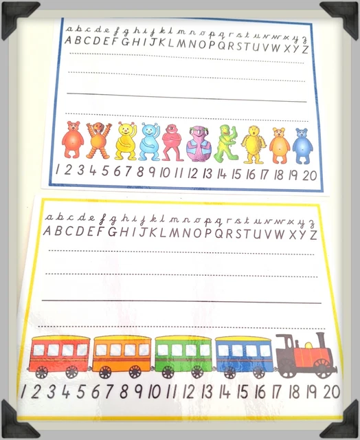 WRITING PRACTISE BOOKMARK Alphabet, letters, cursive, KS1, Number Line ...