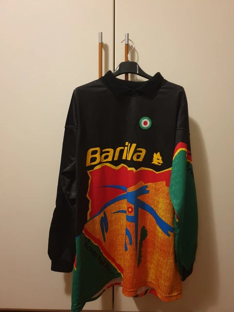 MAGLIA MATCH WORN Portiere Roma Reusch Zinetti 1991-1992 Barilla Taglia ...