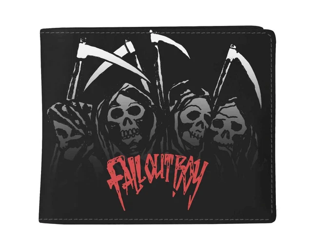FALL OUT BOY Brieftasche Reaper Gang Band Logo Nue offiziell Schwarz ...