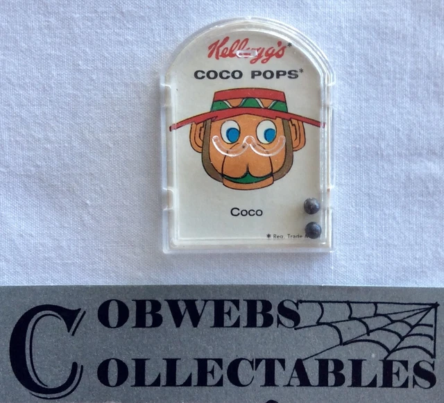1960'S/70S KELLOGGS COCO Pops Ball Bearing Game Coco Australian Cereal ...