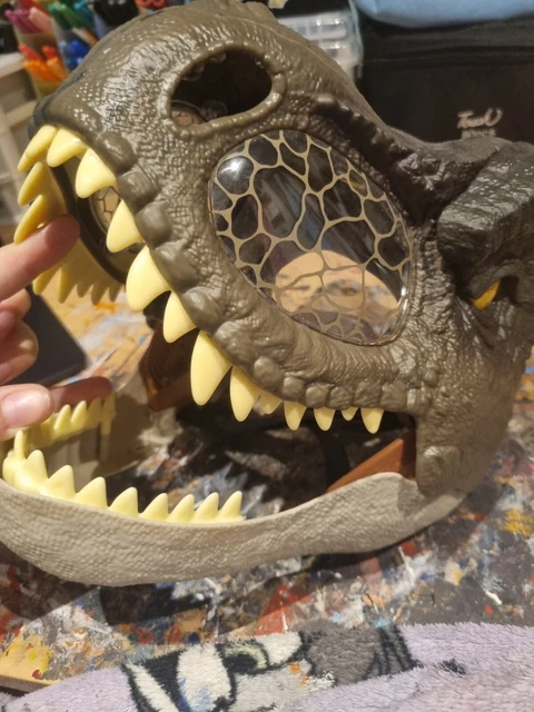 JURASSIC WORLD DOMINION Chomp N Roar Mask T-Rex Dinosaur Tyrannosaurus ...