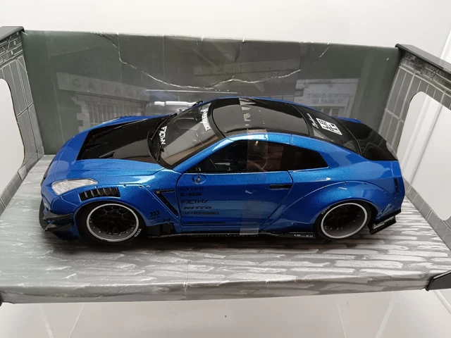 SOLIDO NISSAN GT-R R35 Liberty Walk Body Kit Manque 1 Rétro Aileron 1: ...