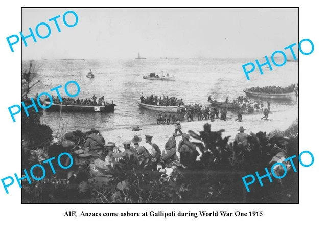OLD 8X6 PHOTO WWI AIF ANZACS LANDING AT GALLIPOLI 1915 £3.99 - PicClick UK