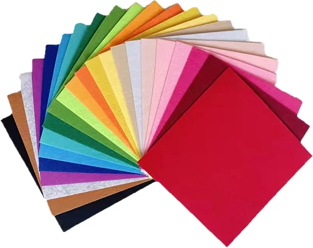 DIY FELT SET with 22 Colors Pieces in 1Mm Thick Nonwoven Fabric 22 ...