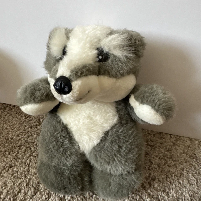 RARE THE ANIMALS Of Farthing Wood Badger 1992 BBC Hornby Soft Plush Toy ...
