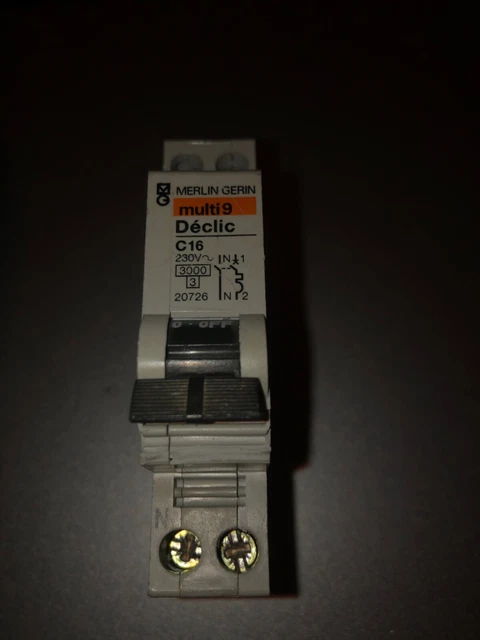 DISJONCTEUR MERLIN GERIN c16 monophasé 230V EUR 25,00 - PicClick FR