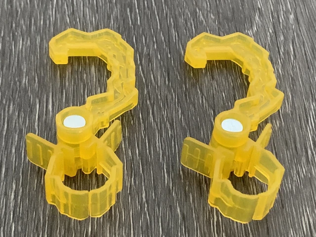 PAW PATROL MIGHTY Tower Zip Line Clips Yellow x 2 Spare Replacement ...