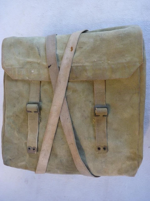 WW2 AUSTRALIAN 1937 PAT WEBBING LARGE PACK c/w SHOULDER BRACES & HELMET ...