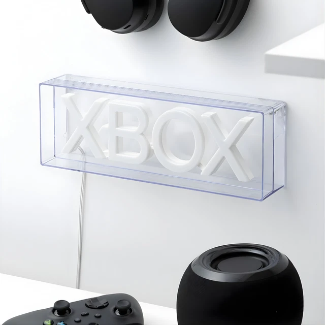 XBOX LOGO LED Neon Light Officially Licensed USB Wall Mount Gaming Room ...