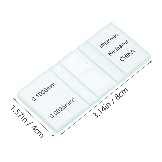 HEMOCYTOMETER MICROSCOPE COUNTING Chamber Slides Haemocytometer Cell ...