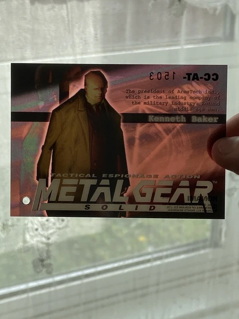 RARE 🔥 METAL GEAR SOLID 🔥Kenneth Baker 🔥 Trading Card🔥 Konami HIDEO ...