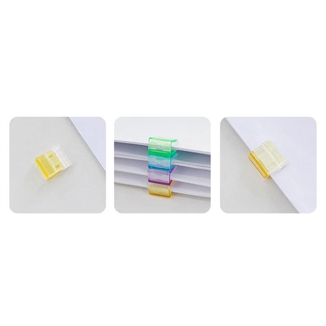CLIPS EN PAPIER métal couleur bonbon pour fixer en toute sécurité des ...