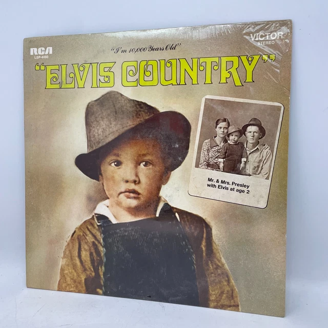 ELVIS PRESLEY ‎ELVIS Country I'm 10,000 Years Old Vinyl LP US 1975 ...