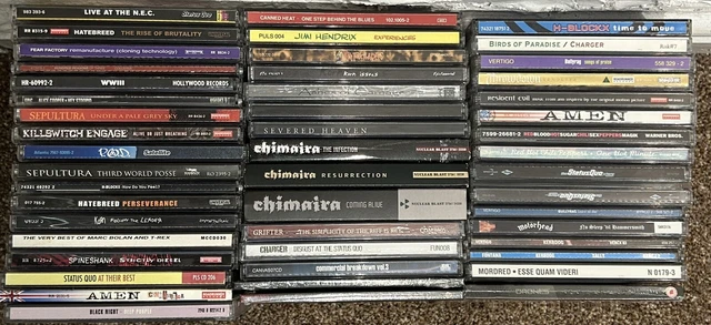 JOB LOT X 50 Heavy Metal Collection CDs Sepultura Motörhead Korn RHCP ...