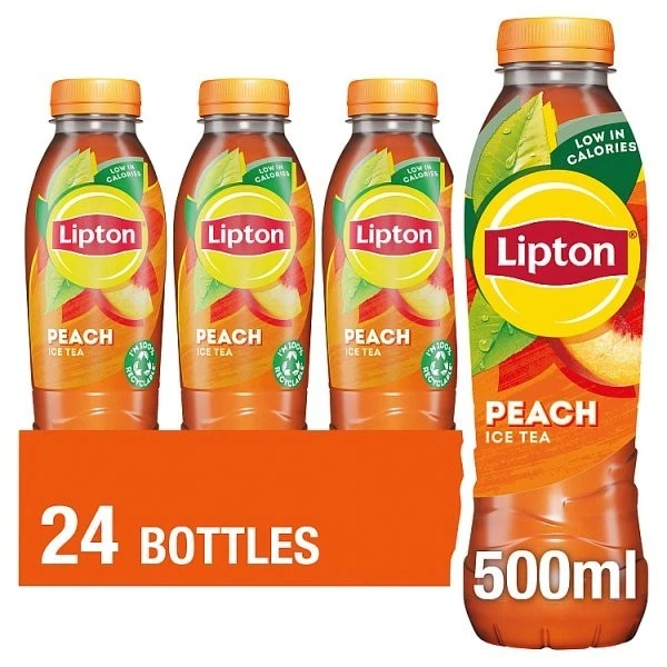 LIPTON ICE TEA Peach 500ml - Case of 24 - Fresh UK Stock - Free Delivery £25.66 - PicClick UK