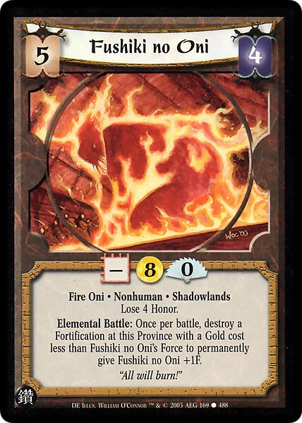FUSHIKI NO ONI - Diamond Edition - Legend of the Five Rings CCG EUR 1 ...