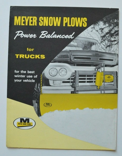 MEYER SNOW PLOWS 1960s dealer brochure - English - USA $20.00 - PicClick CA
