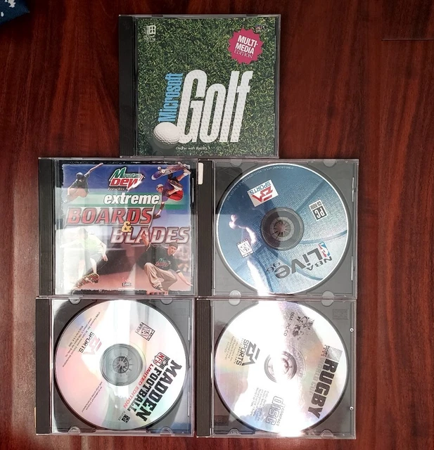 LOT OF 5 PC CD-ROM Computer Games 90's Sports - NBA LIVE 96 $12.00 ...