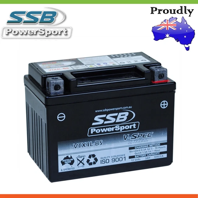 NEW SSB 12V V-Spec High Performance AGM Battery For BUG 50 BANDIT 50cc ...