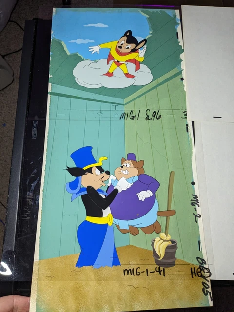 MIGHTY MOUSE ANIMATION cel 1979-1980 filmation production art Cartoons ...
