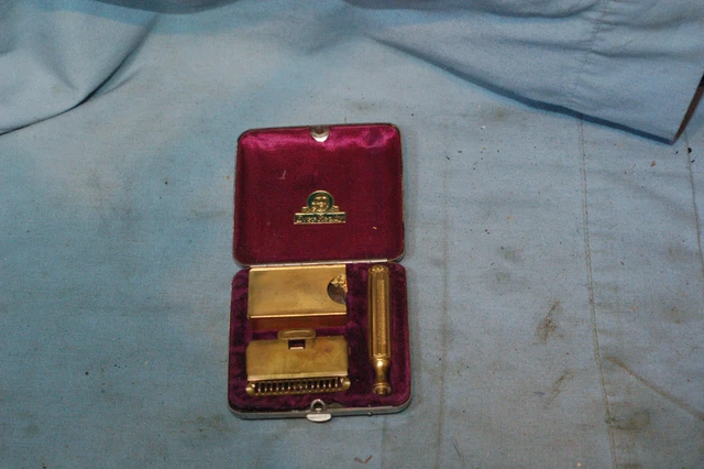 VINTAGE EVER READY Safety Razor Gold Plated (Made In USA) £7.88 ...