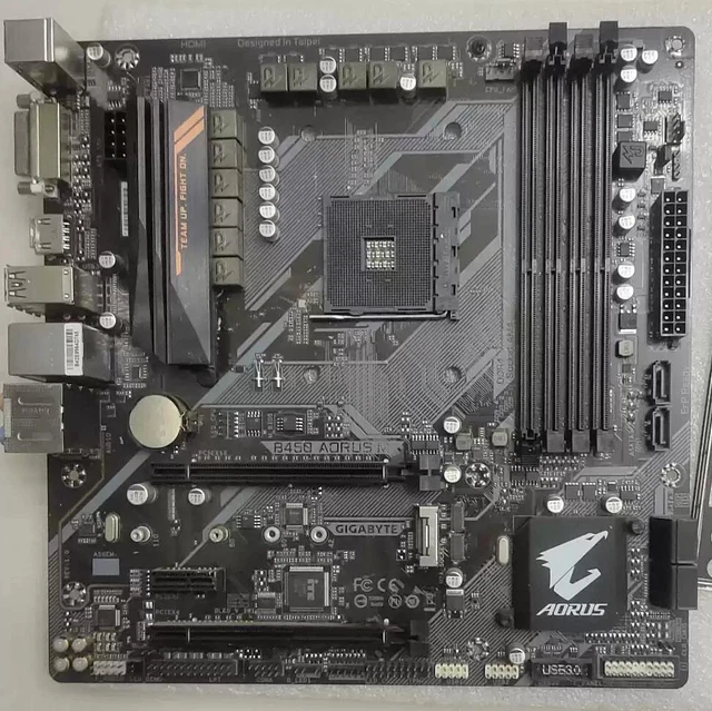 GIGABYTE B450 AORUS M Motherboard AMD B450 Socket AM4 DDR4 M.2 m-ATX ...
