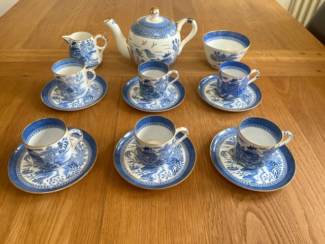 ANTIQUE 19TH CENTURY Copeland Spode Mandarin/Blue Willow Pattern 1327 ...