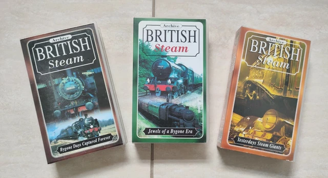 3 X VHS Railway / Steam Train Videos – Archive British Steam - Volumes ...