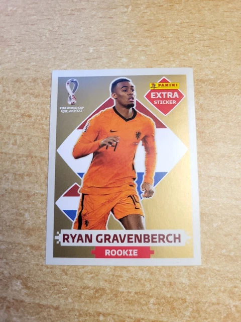 PANINI WM WC Qatar 2022 Gravenberch Gold Extra Sticker super rare World Cup EUR 49,90 - PicClick DE