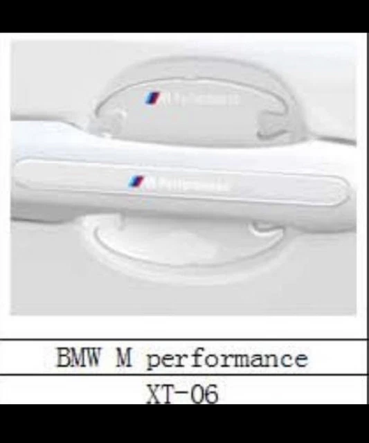 BMW M PERFORMANCE, 4x custom car logo, external sticker, door handle £10.37 - PicClick UK