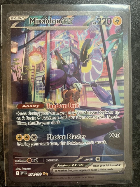 POKÉMON TCG MIRAIDON ex Scarlet & Violet Base Set 244/198 Holo Special ...