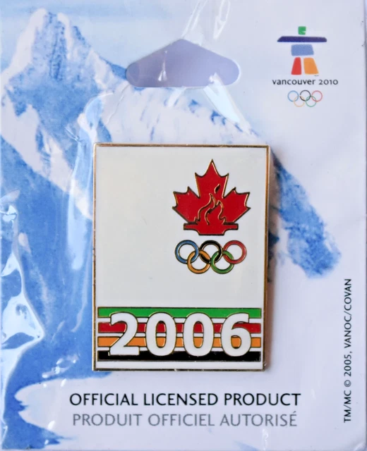 2006 TURIN TORINO Olympic Team Canada NOC COC Pin Vancouver 2010 ...