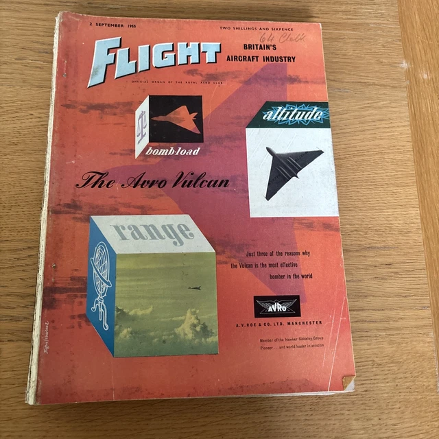 FLIGHT MAGAZINE 2ND September 1955 British Aircraft Industry-Royal Aero ...
