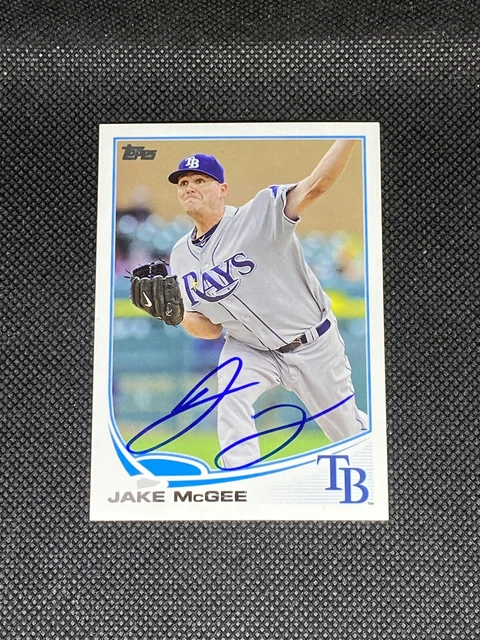 CARTE TOPPS SIGNÉE Jake McGee Tampa Bay Rays #384 ~ COA EUR 3,26 - PicClick FR