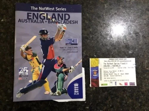 16/06/2005 CRICKET PROGRAMME: England v Australia v Bangladesh [Nat ...