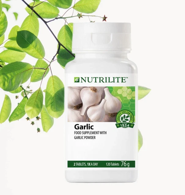 AMWAY NUTRILITE GARLIC (60 Tablets) For Healthy Lipid Levels | Fast ...