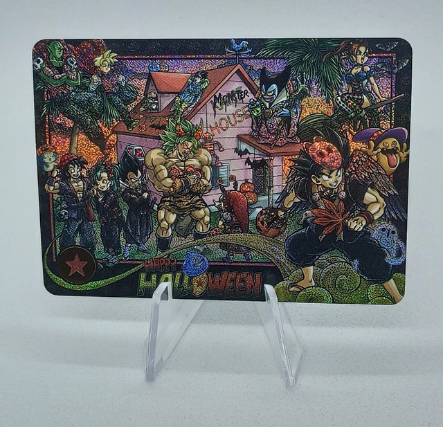 CARTE HALLOWEEN GOKU Broly Bulma Dragon Ball Z Dbz Card Prism Holo Foil ...