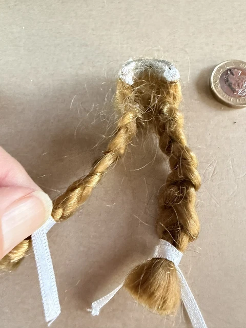 VINTAGE SMALL DOLLS Wig to fit 2cms Head £2.50 - PicClick UK