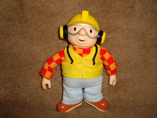 BOB THE BUILDER Plush with Plastic Head, feet and Hands 5.5" 2005 ...