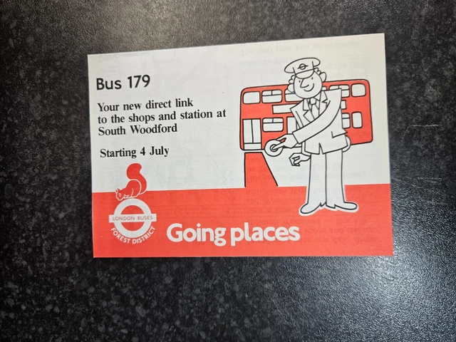 LONDON TRANSPORT BUS Timetable Leaflet London Buses Forest District ...