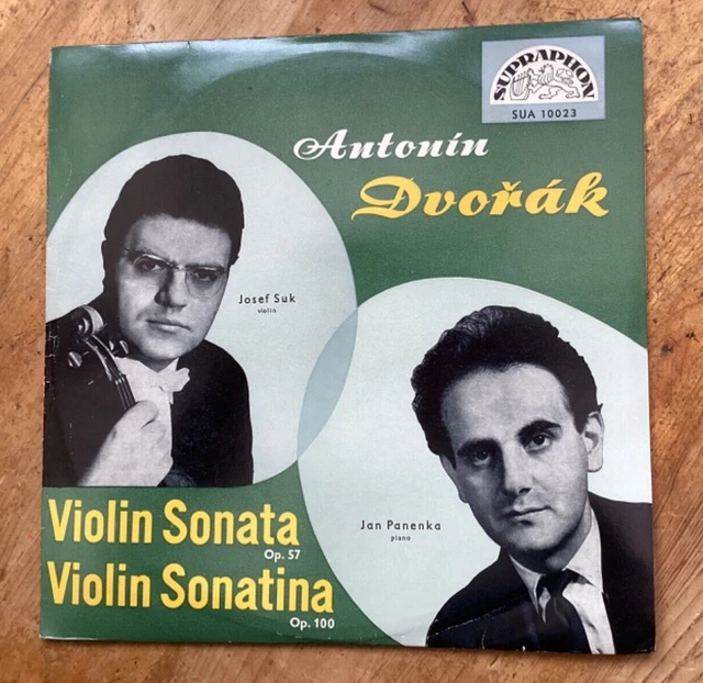 VINYL LP SUPRAPHON label SUA 10023 Dvorak violin sonata Op 57 & Op 100 ...